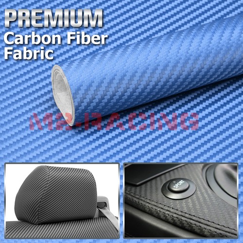 Blue Carbon Fiber Fabric Cloth Marine Vinyl 54" Wide Plain Weave ...