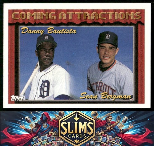 1994 Topps Detroit Tigers Danny Bautista / Sean Bergman CA, RC #768 ...