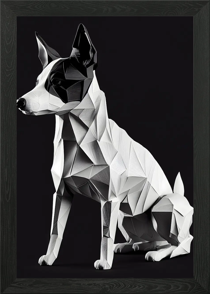 Basenji Framed Wall Art Poster Canvas Print Picture | eBay UK