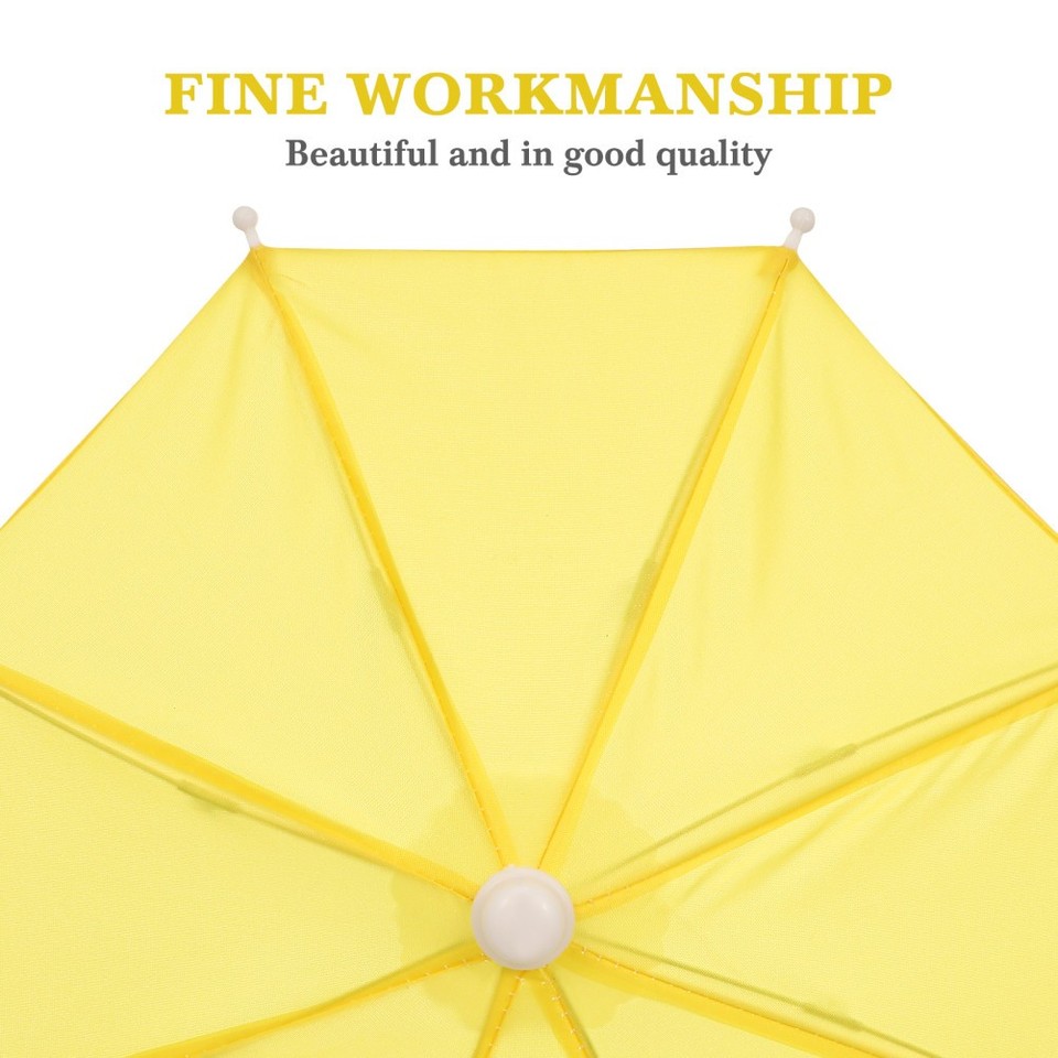5pcs Mini Umbrella Toys Mini Solid Color Umbrella Diy Painting present ...