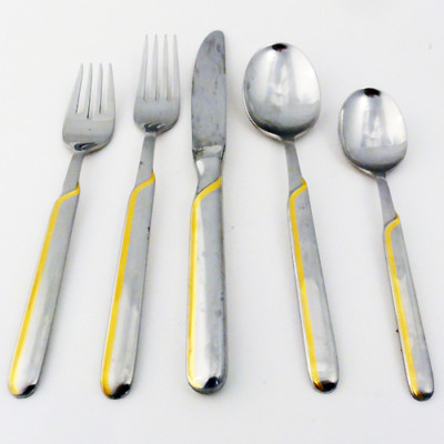 STYLAR GOLD by WMF FLATWARE 5 Piece Place Setting NEW NEVER USED | eBay