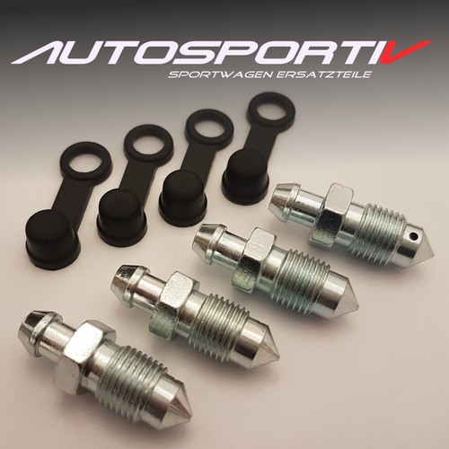 Porsche 996 Carrera KIT 4x Entlüfterschraube wie 93035191900 Brembo ...