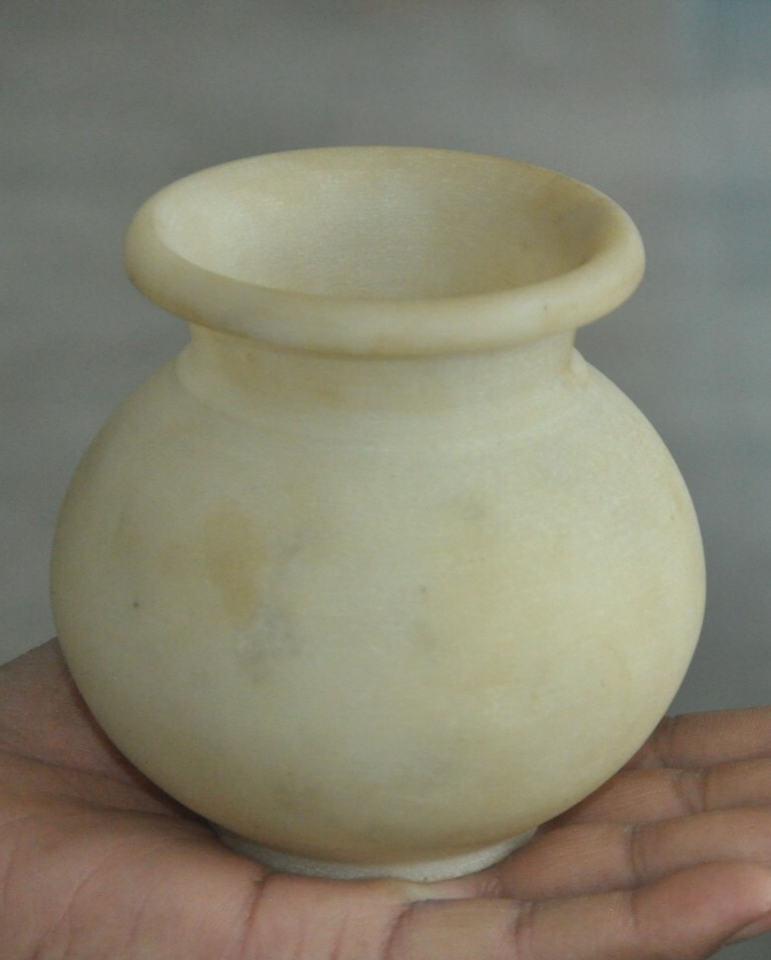 Vintage Unique Shape Marble Handcrafted Fine Quality Flower Vase/Pot ...