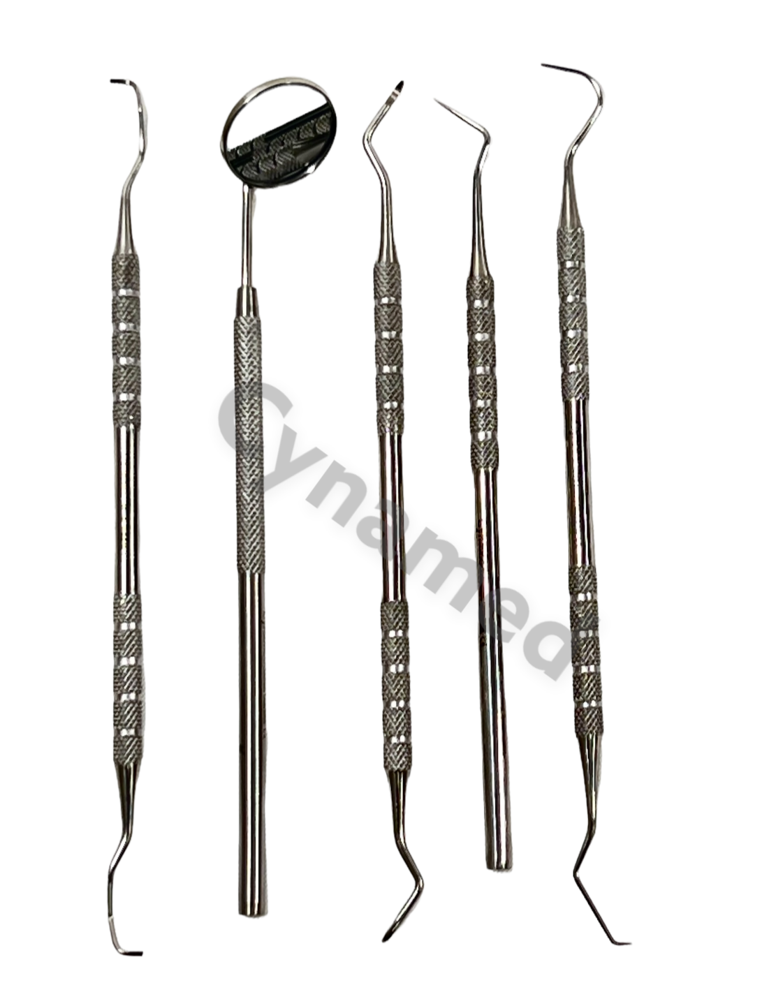 Dental Scaler Pick German Steel Tools with Inspection Mirror Set 5 ...