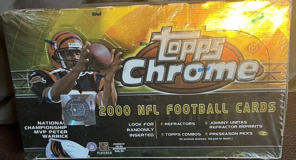 2000 TOPPS CHROME FOOTBALL CARD PACKS QTY 12 POS.ROOKIES- AUTOS+FREE ...
