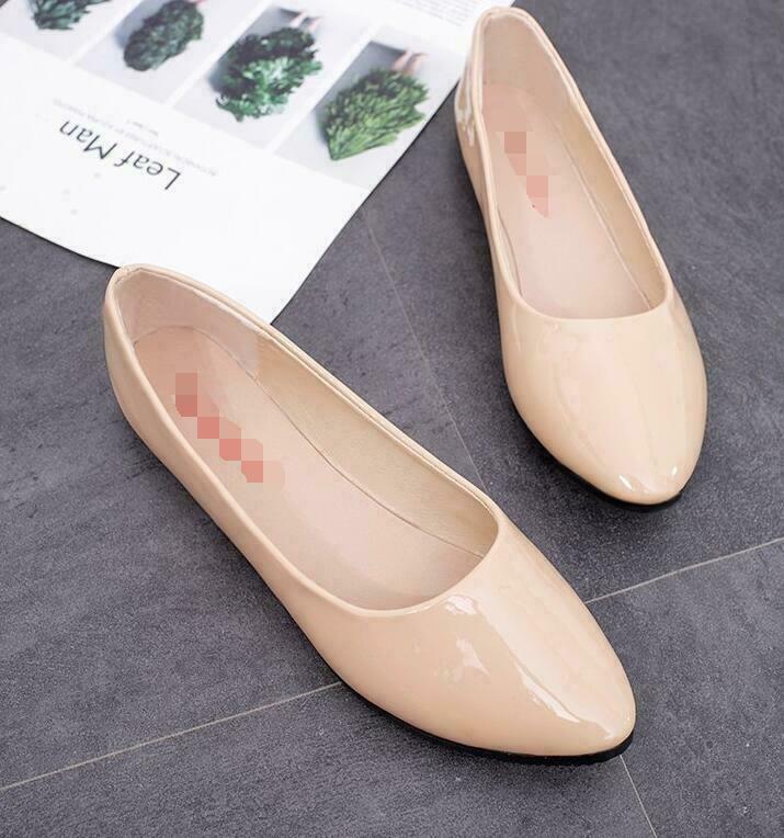 Women's Low-cut Non-slip Shallow Mouth Flat Shoes Spring Casual Loafers ...