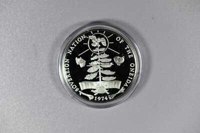 1974 Sovereign Nation-Oneida Tribe Turtle Wisconsin 25 grams .999 ...