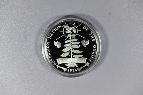 1974 Sovereign Nation-Oneida Tribe Turtle Wisconsin 25 grams .999 ...