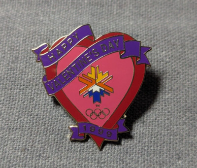 Happy Valentine's Day 1999 Lapel Pin Salt Lake City Utah Winter ...