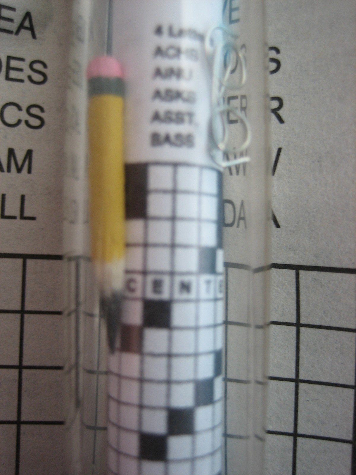 Crossword Puzzle Pen pencil glasses Sudoku word find fill ins great ...