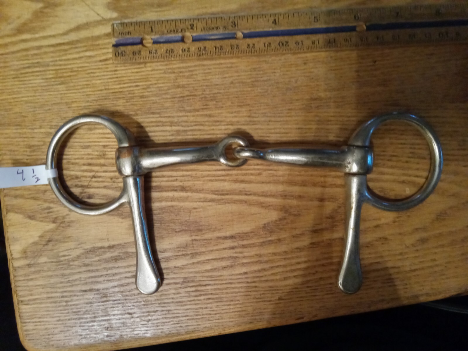 Used half cheek snaffle bit 4 1/2 in | eBay