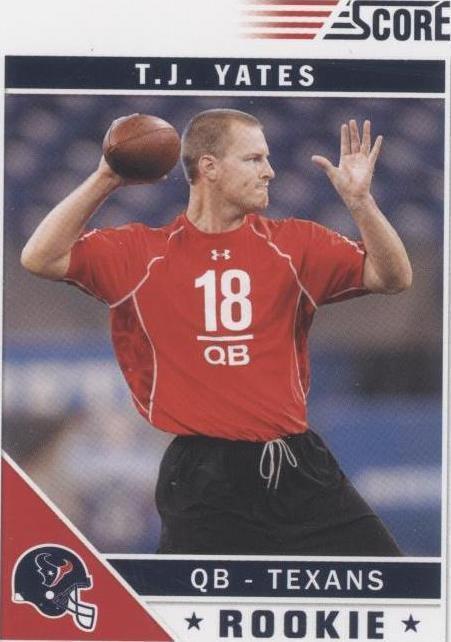 2011 Score - Rookie T.J. Yates #392 (RC) for sale online | eBay