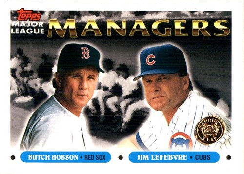 1993 Topps INAUGURAL Rockies #502 Butch Hobson Jim Lefebvre RED SOX ...