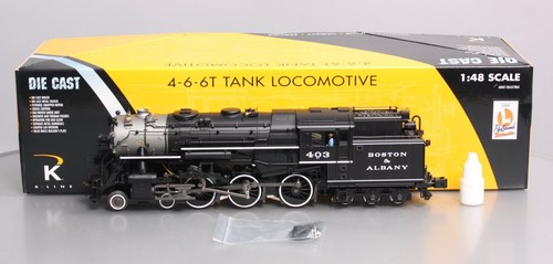 K-Line K3470-0403CC O Gauge B&A 4-6-6T Tank Locomotive w/TMCC #403 LN ...
