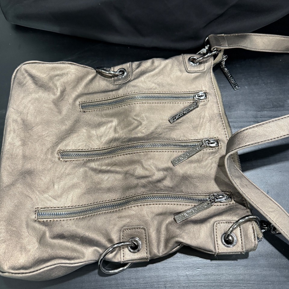 Cynthia Rowley Multi-Zipper Adjustable Crossbody Bag Purse 12x12 ...