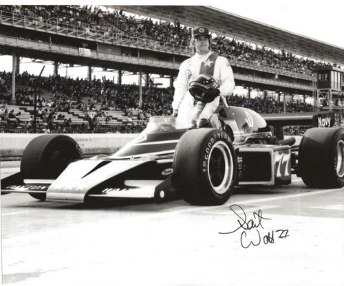 ~Salt Walther (dec) autographed signed 1977 Indy 500 8X10 qualification ...