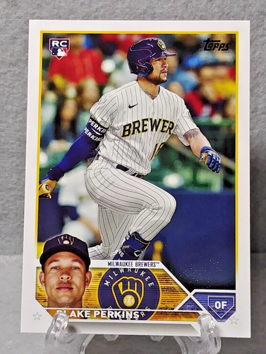 2023 Topps Baseball Update Series Blake Perkins #US242 RC Brewers | eBay