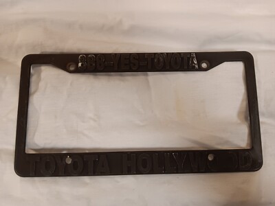 Toyota of Hollywood, California, Plastic Car Dealer License Plate Frame ...