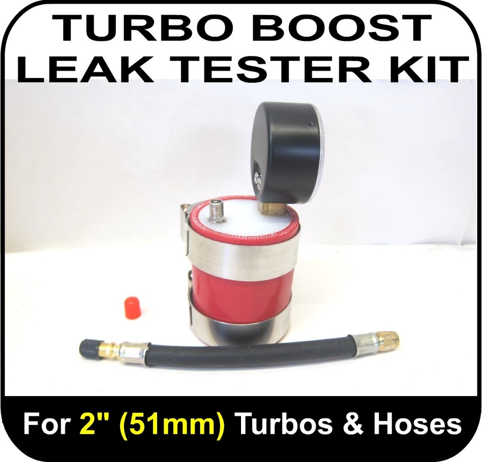 TURBO BOOST LEAK TESTER Fits 2" (51mm) Turbos Pipes Hoses Pressure ...