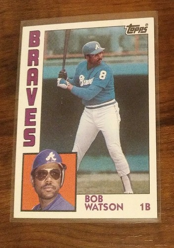 BOB WATSON 1984 Topps Baseball Card #739 Atlanta Braves | eBay