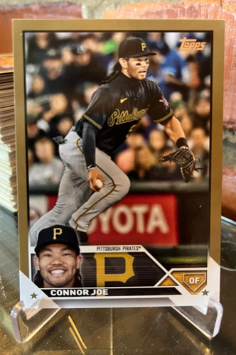 2023 Topps Series 2 #525 Connor Joe Pittsburgh Pirates GOLD Parallel ...