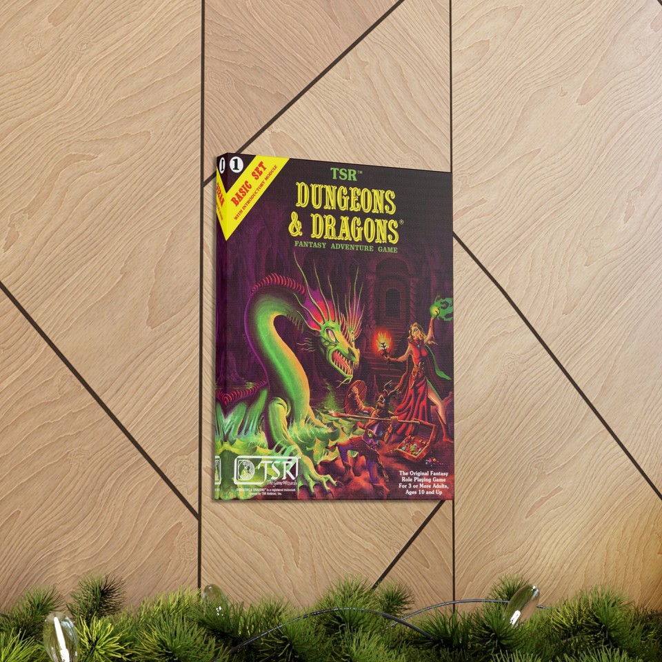 Moldvay Basic Set 12" x 16" Canvas Print AD&D Dungeons Dragons BECMI | eBay