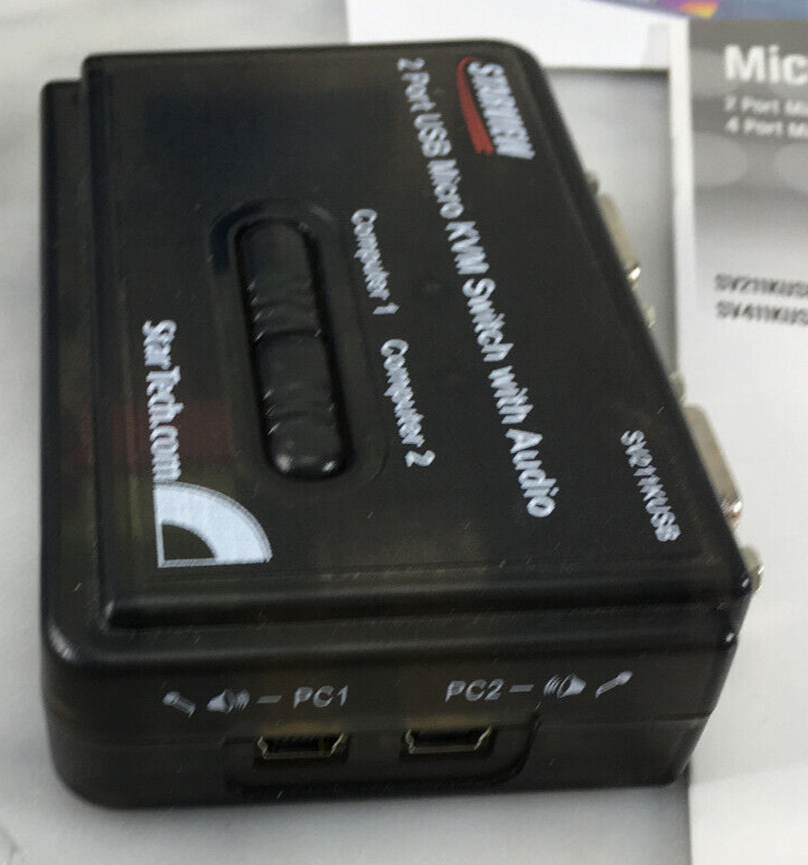 StarTech StarView SV211KUSB 2-Port USB Micro KVM Switch with Audio #97 ...