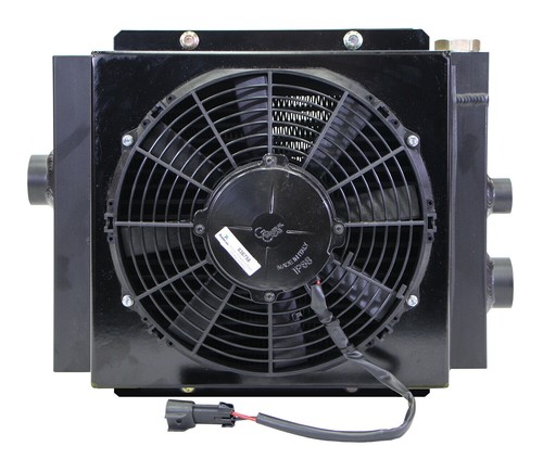 Mobile Hydraulic Oil Cooler Fan & Shroud Model DC-12 (12 Volt w/ OC-62 ...