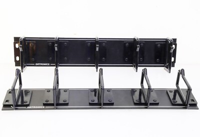[Lot of 2] ORTRONICS 2U Cable Management Network Rack Panel 5x D-Ring ...
