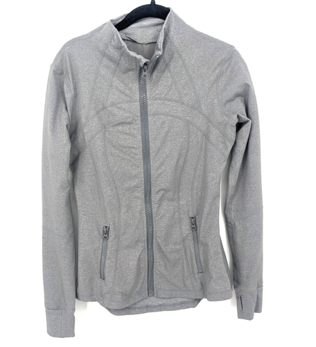Lululemon Define Jacket Womens 8 Gray Athleisure Performance Athletic ...