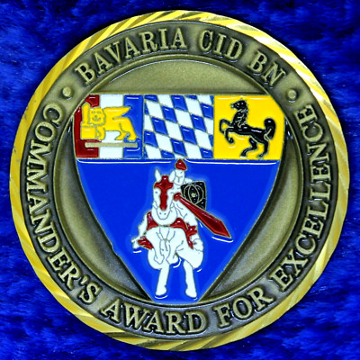 US Army MP CID BN Bavaria Germany Military Police Challenge Coin C-26 ...