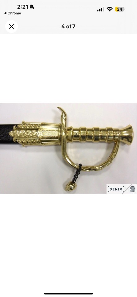 Blackbeard 18th Century Pirate Sabre with Scabbard - Edward Teach ...