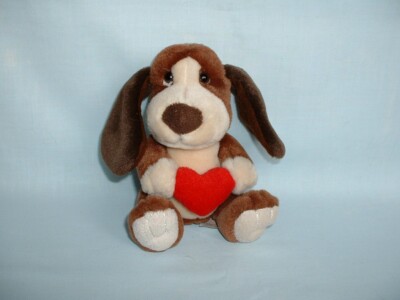 RUSS BERRIE 6" BAXTER THE BASSET HOUND DOG Cuddly Soft Beanie Plush Toy ...