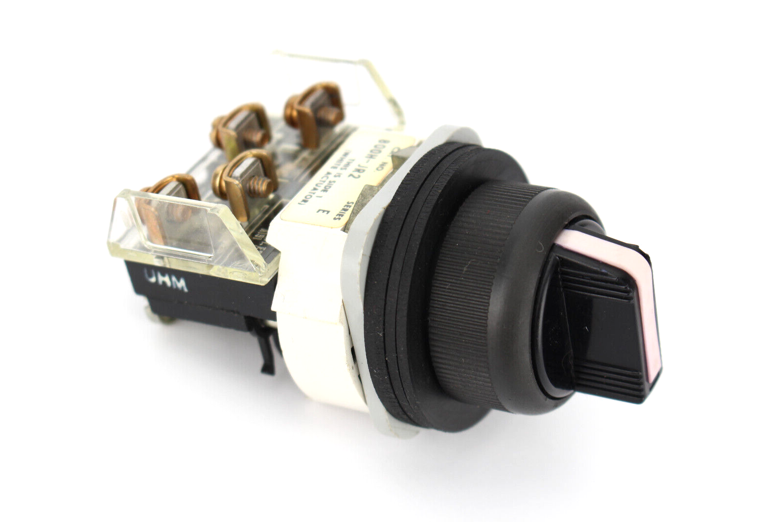 ALLEN BRADLEY SWITCH 3 POSITION maintained selector black white insert ...