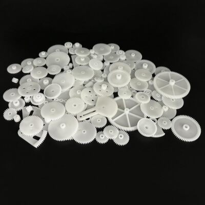 107PCS Small Motor Gears Plastic Gears for Motor RC Car Model Toy DIY ...
