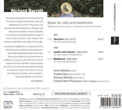 ARNE DEFORCE / YUTAKA OYA RICHARD BARRETT: MUSIC FOR CELLO AND ...