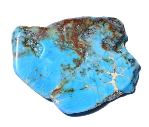 Natural Blue Ridge Turquoise 140.5 Ct Polished Slab Untreated Certified ...