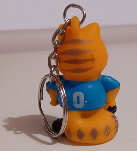 Paws Star Awards Garfield Soccer Player Rubber Key Ring Collectible ...