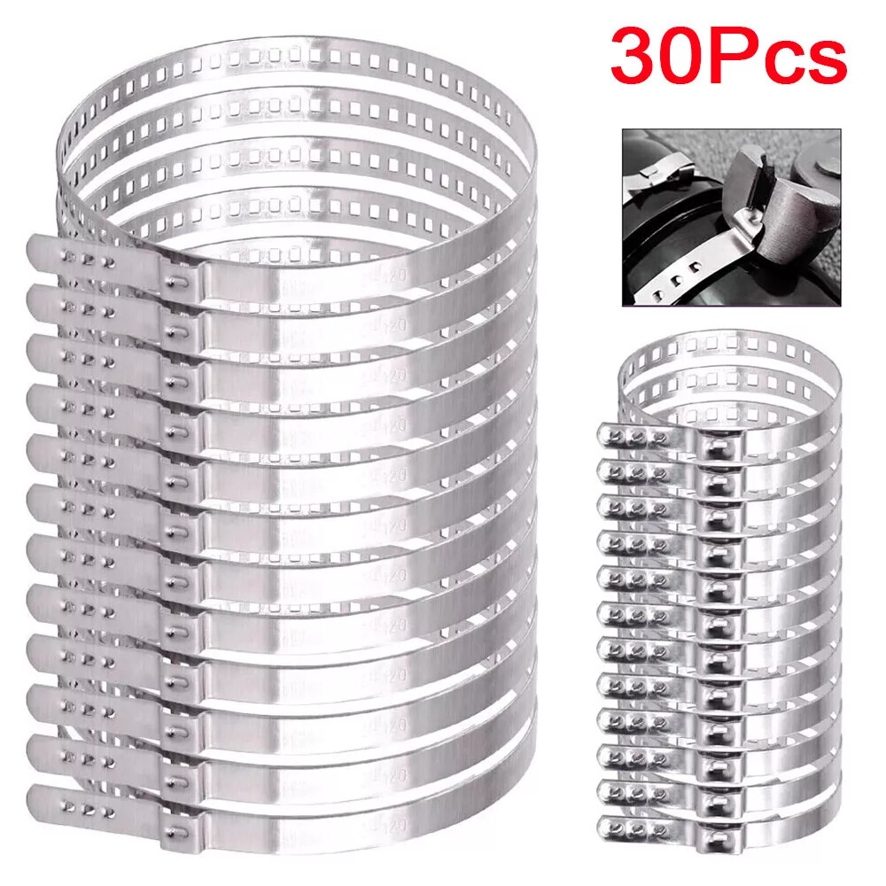 30Pcs Universal CV Boot Clips Stainless Steel Axle CV Joint Crimp ...