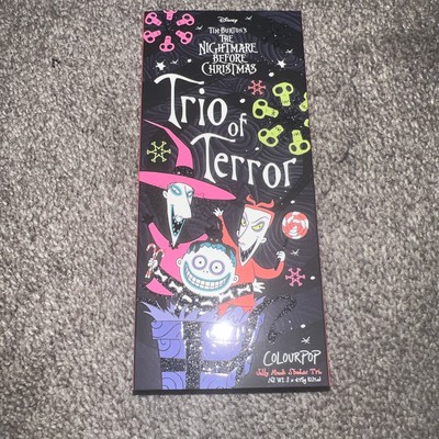 COLOURPOP TRIO OF TERROR EYESHADOWS! Nightmare Before Christmas Jelly ...