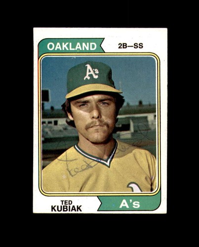 Ted Kubiak Hand Signed 1974 Topps Oakland A's Autograph | eBay