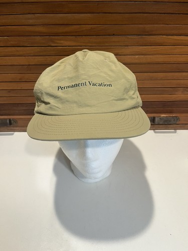Permanent Vacation Brand Beige Hat Lighter Fabric Snapback | eBay