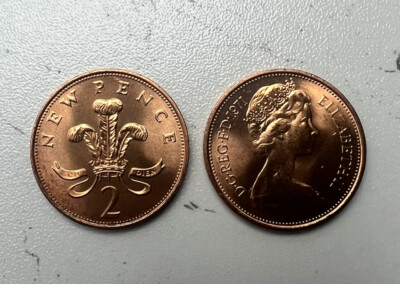 Rare 1971 'New Pence' 2p Coin - Rare Collectable MINT ERROR BRONZE | eBay