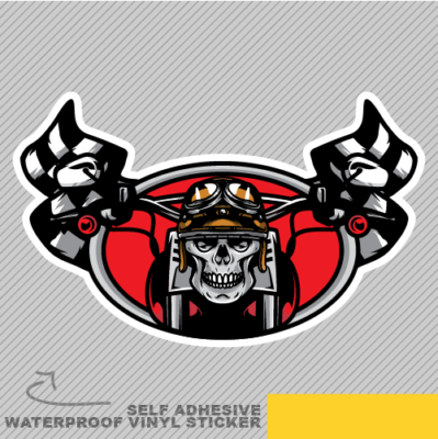 Ghost Rider Skull Road Adventure Vinyl Sticker Decal Window Car Van ...