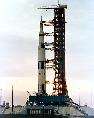 APOLLO 10 SATURN V ROCKET ON PAD AT SUNSET MARCH 1969 - 8X10 NASA PHOTO ...