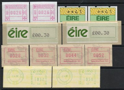 Ireland 1990s period Machine Vending labels, MNH | eBay UK