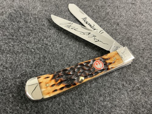 CASE 2007 # 6254 BONE TRAPPER SPECIAL ED. RUGER MINT POCKET KNIFE ...