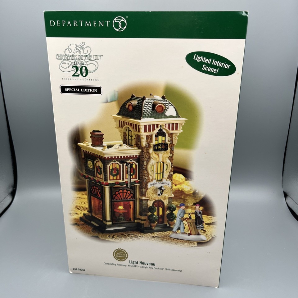 DEPT. 56 LIGHT NOUVEAU CHRISTMAS IN THE CITY 59262 SPECIAL EDITION RARE ...