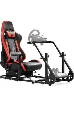 GT OMEGA RACING Full Sim Racing Cockpit Wheel Stand and Pedal Mount ...