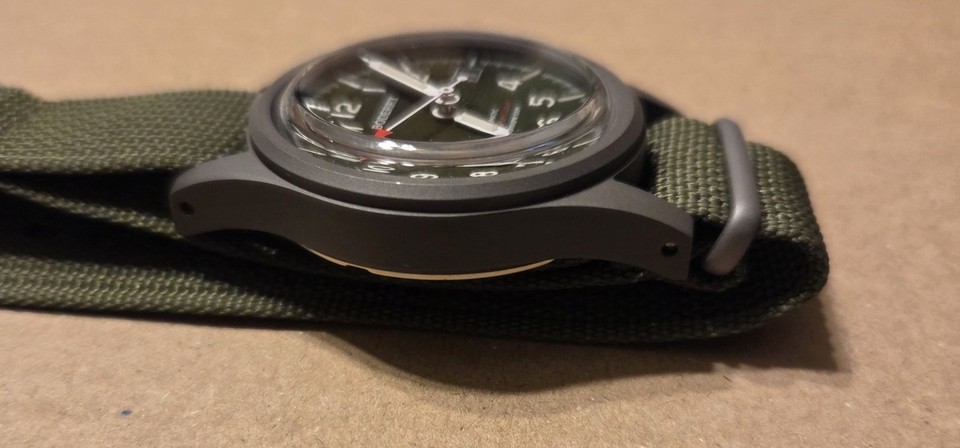 Boderry Landmaster Men's Titanium Green NH35 Automatic Field Watch | eBay